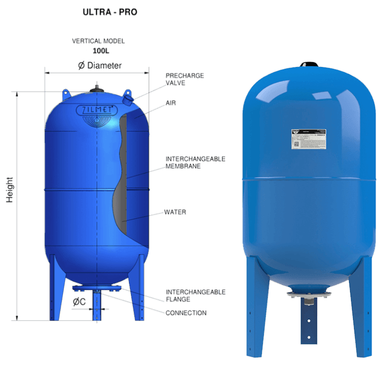 10 bar for pressure water tank 100 Liter – ARTEC WATER TECHNOLOGY