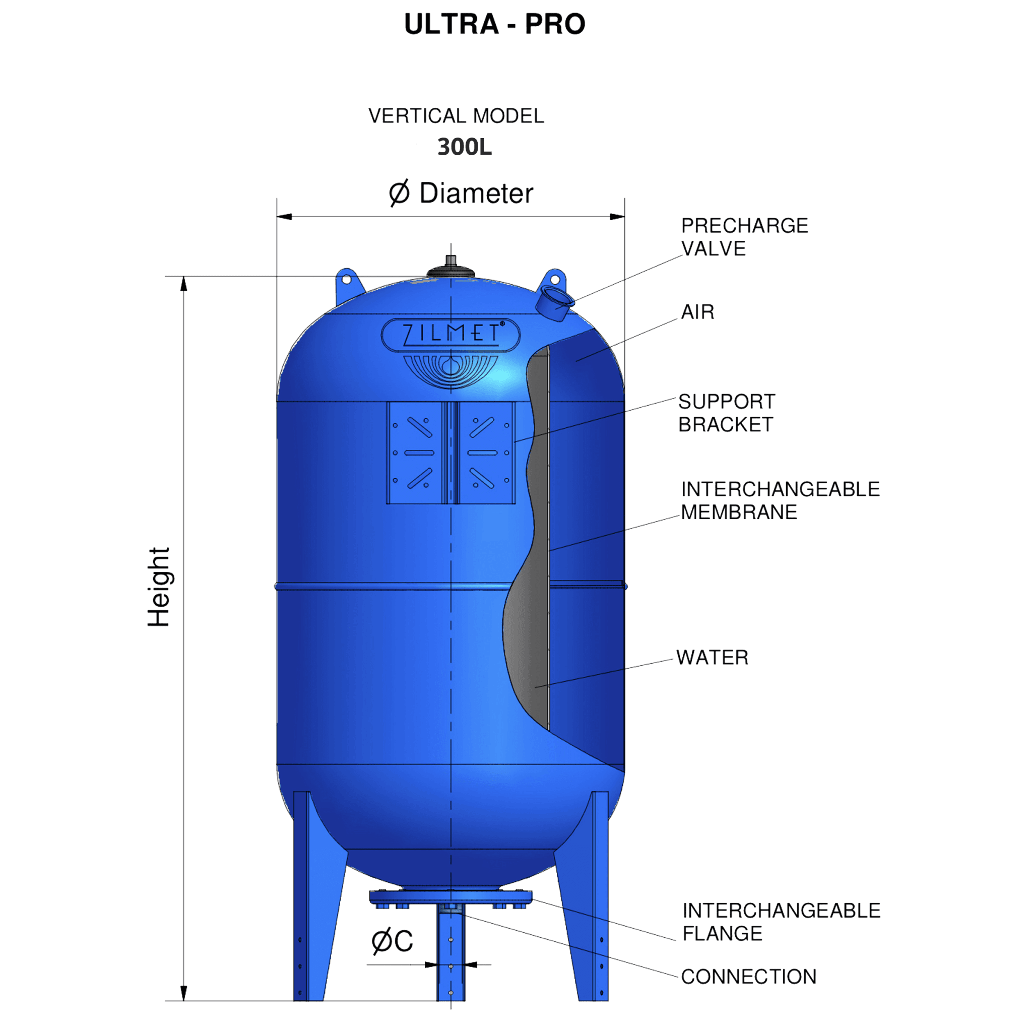 Water pressure tank 300 liters – ARTEC WATER TECHNOLOGY